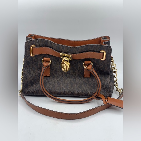 Michael Kors | Bags | Michael Kors Hamilton Lock And Key Signature Tote | Poshmark